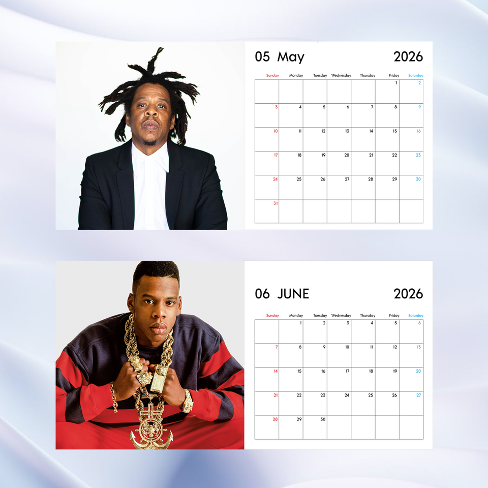Jay-Z 2026 Calendar, Hip Hop Wall Calendar, Rap Music Art Poster, Fan ...