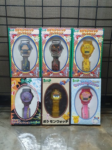 6 Vintage Pokemon Watch New In Box! Pikachu, Charizard & Mewtwo | eBay