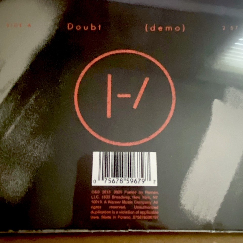 TWENTY ONE PILOTS “DOUBT (DEMO)” Ltd EDITION ETCHED 7” VINYL In Hand ...