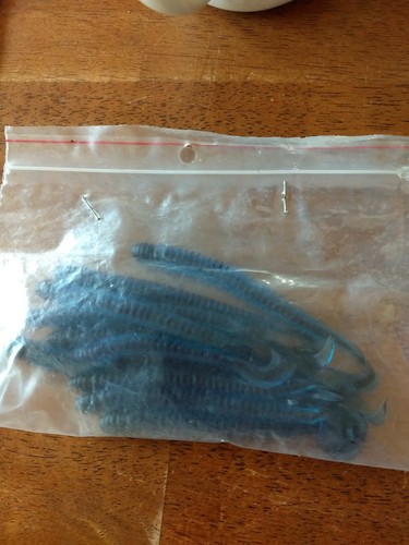 9 Count NEW Ringworm 4" Purple Plastic Fishing Lures | eBay