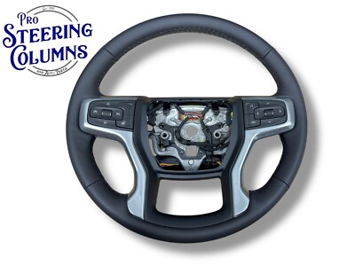 19-23 Silverado Steering Wheel Leather Black With Heat New OEM 84946341 ...