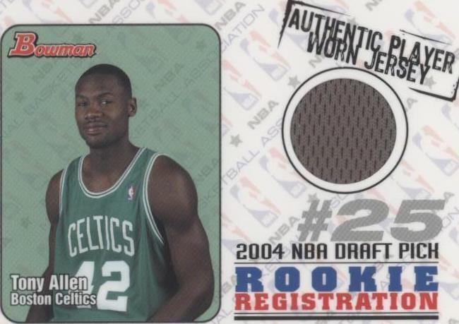 2004-05 Bowman Draft Picks & Prospects - Rookie Registration Jerseys ...