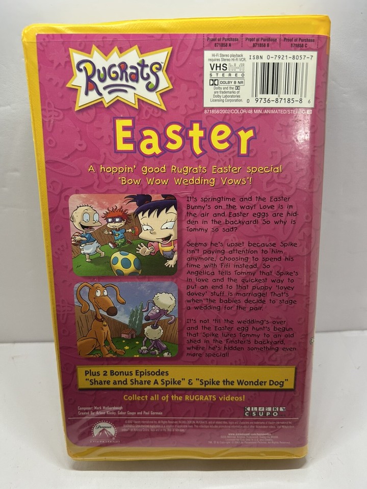 Rugrats Easter Vhs 2002 Clam Shell 97368718586 Ebay