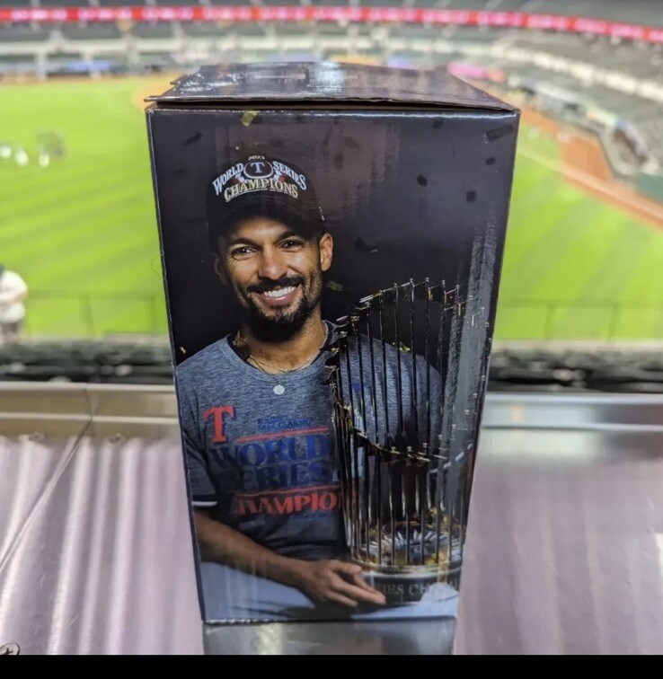 Texas Rangers World Series Trophy Replica Stadium Giveaway In Hand New ...
