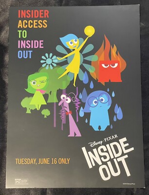 Disney PIXAR Inside Out 9 x13 Inches Promo Poster Print Original | eBay