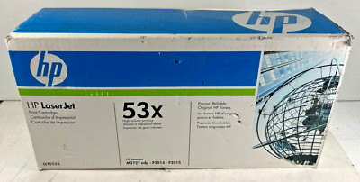 Genuine HP 53X Q7553X Black Toner for LaserJet M2727 mfp, P2014 P2015 ...