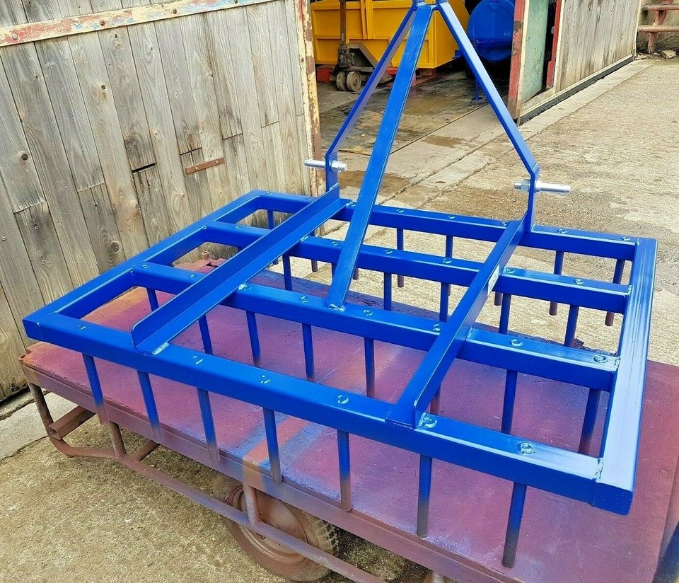 5 ft. Drag Harrow Tines 3 Point Linkage Farm Paddock Aerator Equestrian ...