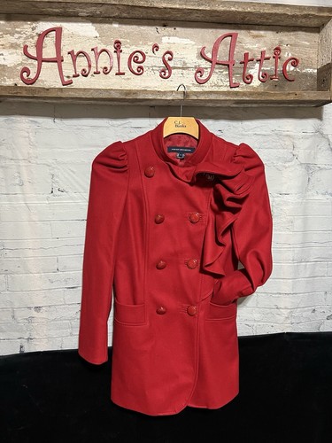 Red Ladies Winter Coat Fancy French Connection Women’s Jacket Size 4 ...