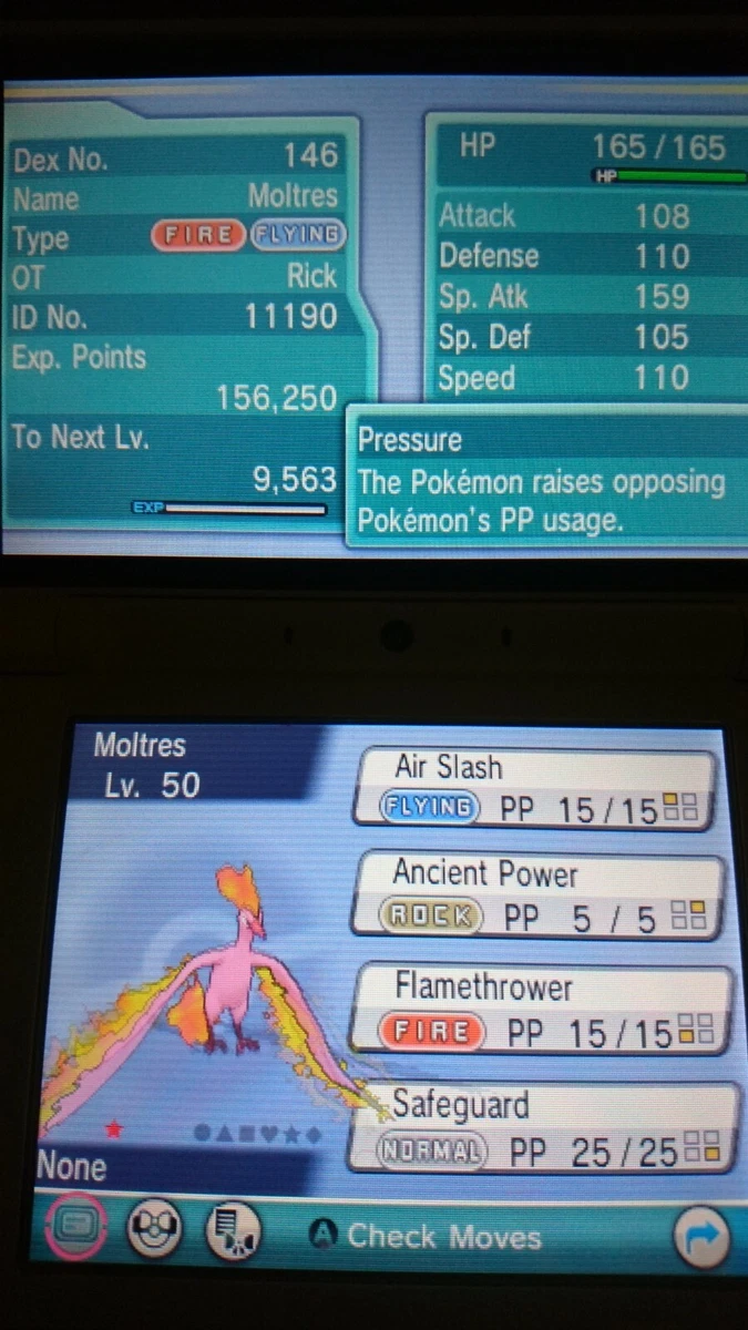 Shiny Moltres X And Y