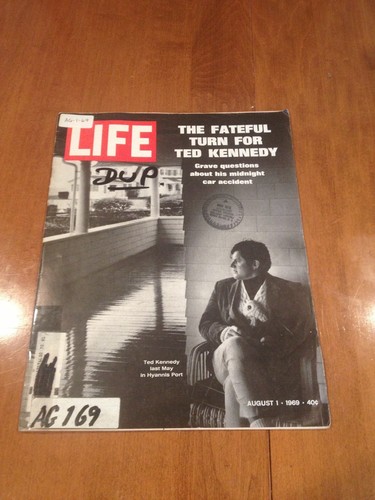 LIFE Magazine August 1 1969 issue Ted Kennedy car accident Edward Ed | eBay