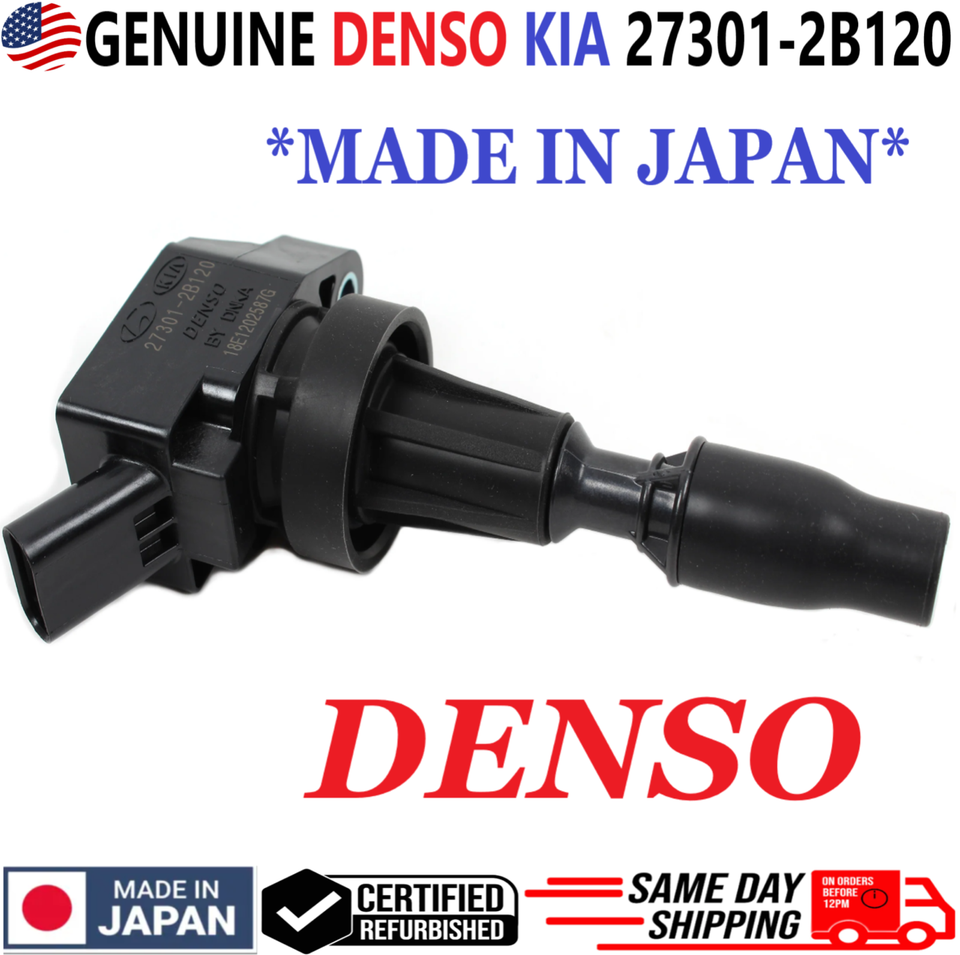 GENUINE DENSO x1 Ignition Coil For 2015-2022 Hyundai & Kia 1.6L I4 ...