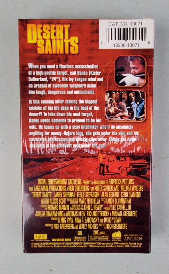 Desert Saints (VHS, 2002, Artisan) Kiefer Sutherland NEW SEALED ...