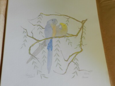 Moran signed Limited #d 552 of 1500 litho Parrots II 25" x 19" | eBay