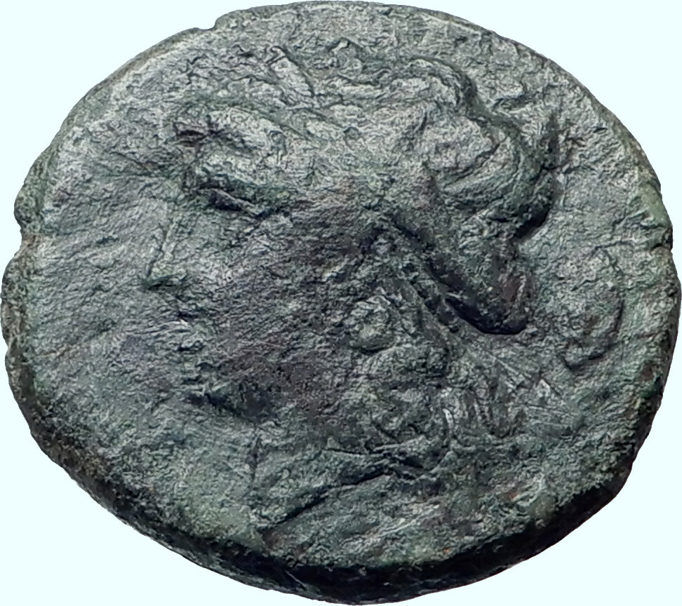 NEAPOLIS in CAMPANIA 270BC Nike Apollo Man-Headed Bull Ancient Greek ...