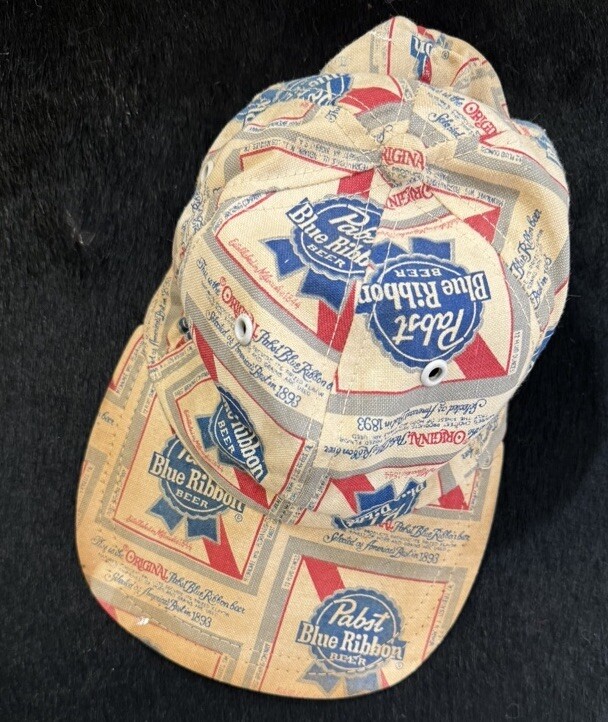 ⭐️RARE⭐️ Vintage Pabst Blue Ribbon Baseball Cap Size … - Gem