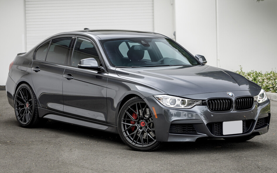 2012-2018 Fit BMW F30 F31 M-Color Matte Black 328i 335i Front Grille | eBay