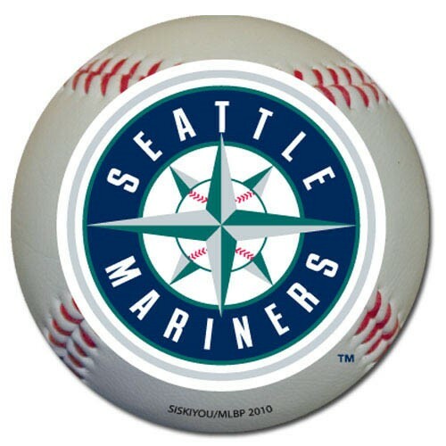 Seattle Mariners Baseball Shaped Magnet 4.5" Round Indoor Fridge Locker ...
