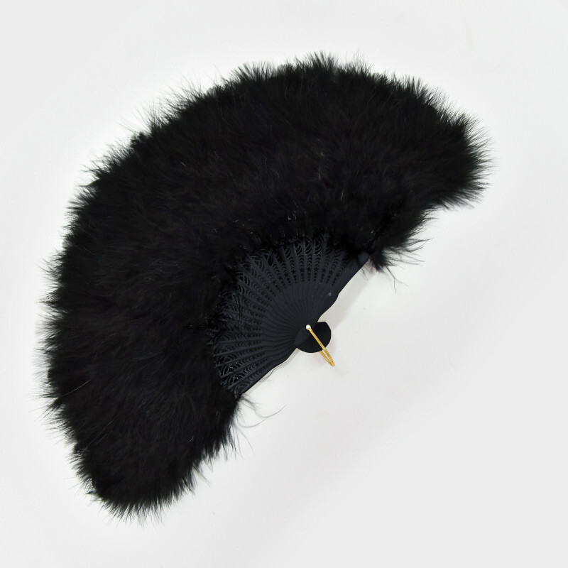 Feather Hand Fan Folding Fancy Dress Party Vintage Dance Costume ...
