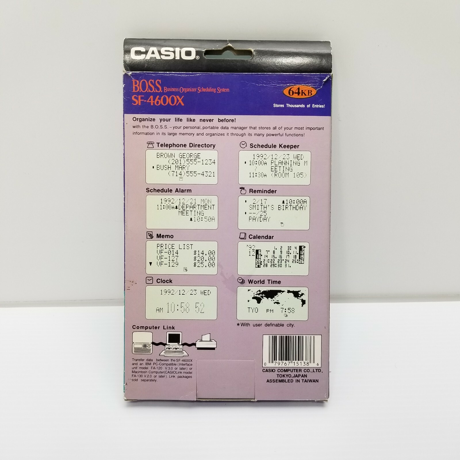 Casio BOSS SF-4600X - Business Organizer Scheduling System | eBay