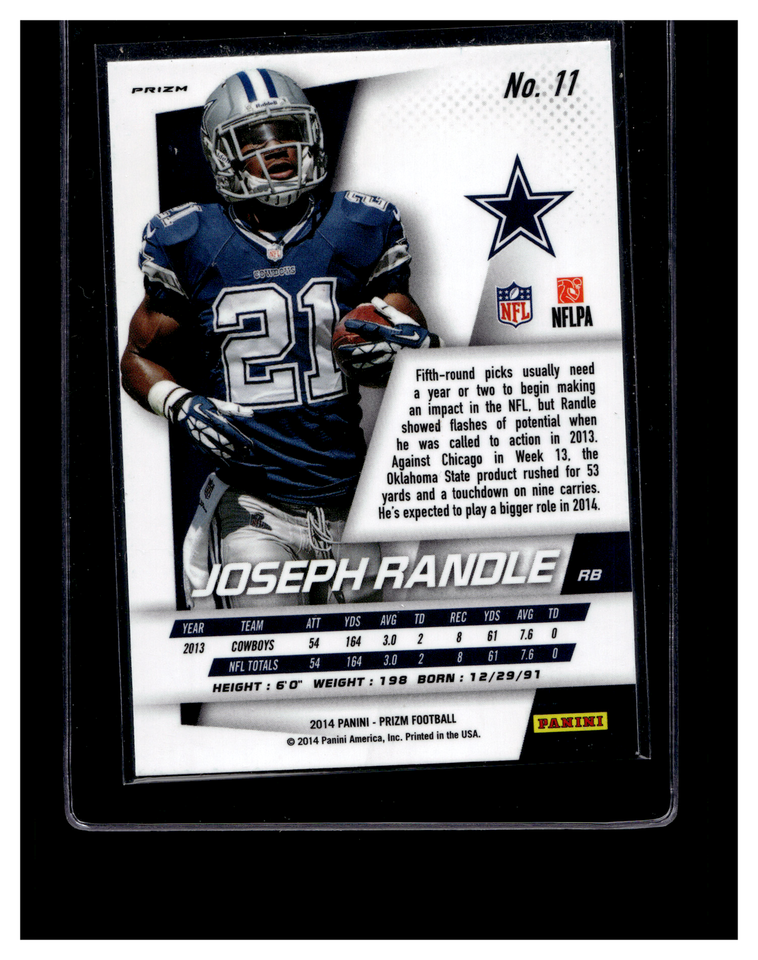 2014 Panini Prizm #11 Joseph Randle Panini Logo Prizm | eBay