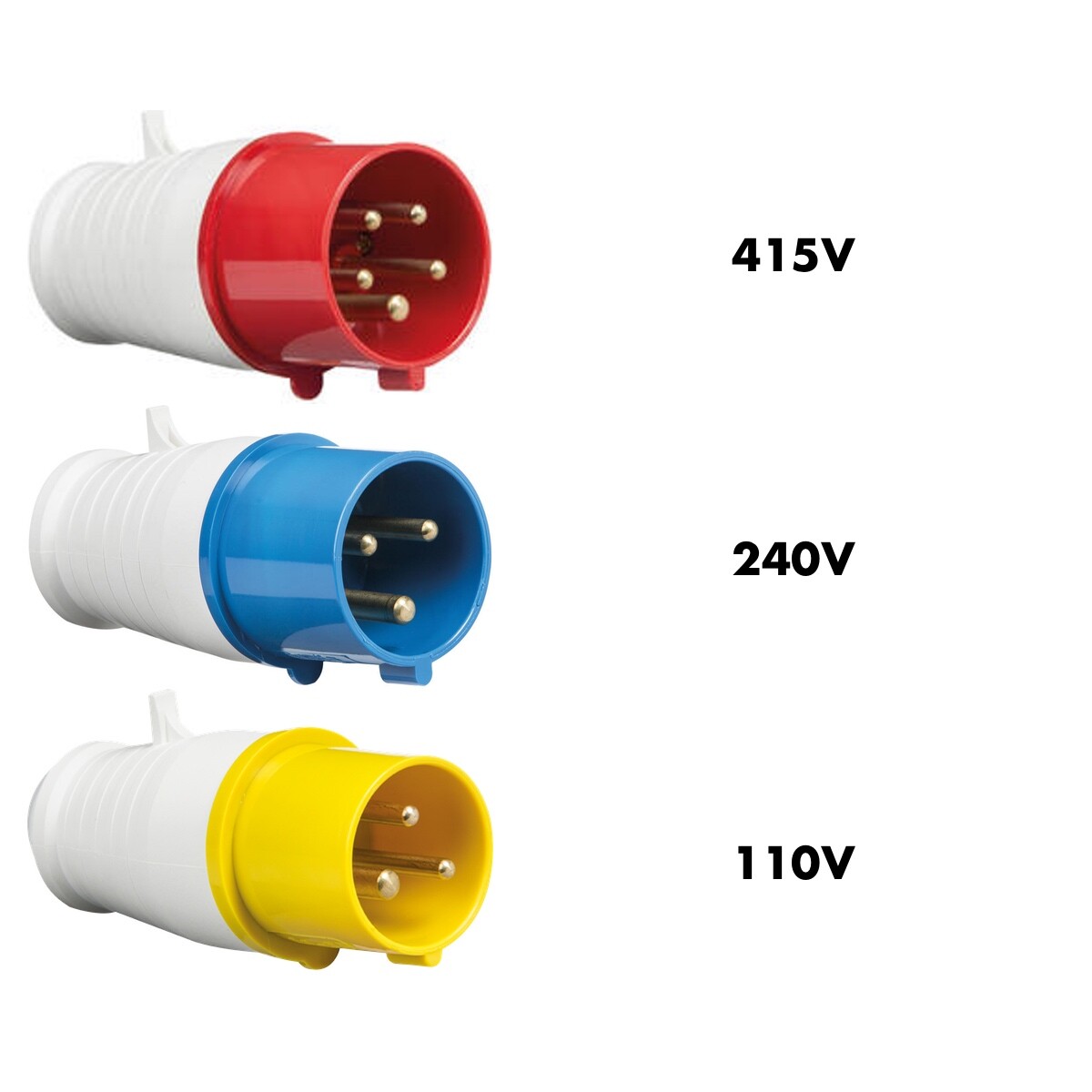 INDUSTRIAL PLUGS SOCKETS 415V 240V 110V FULL RANGE IP44 16/32A ONE ...