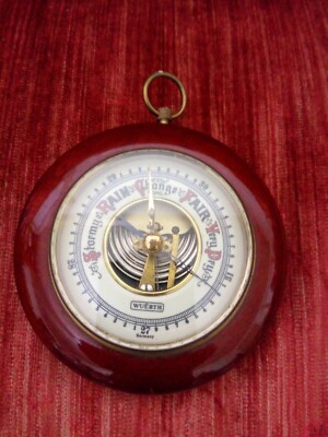 Wuerth Mechanical Barometer in Wood Case, Made in Germany | eBay