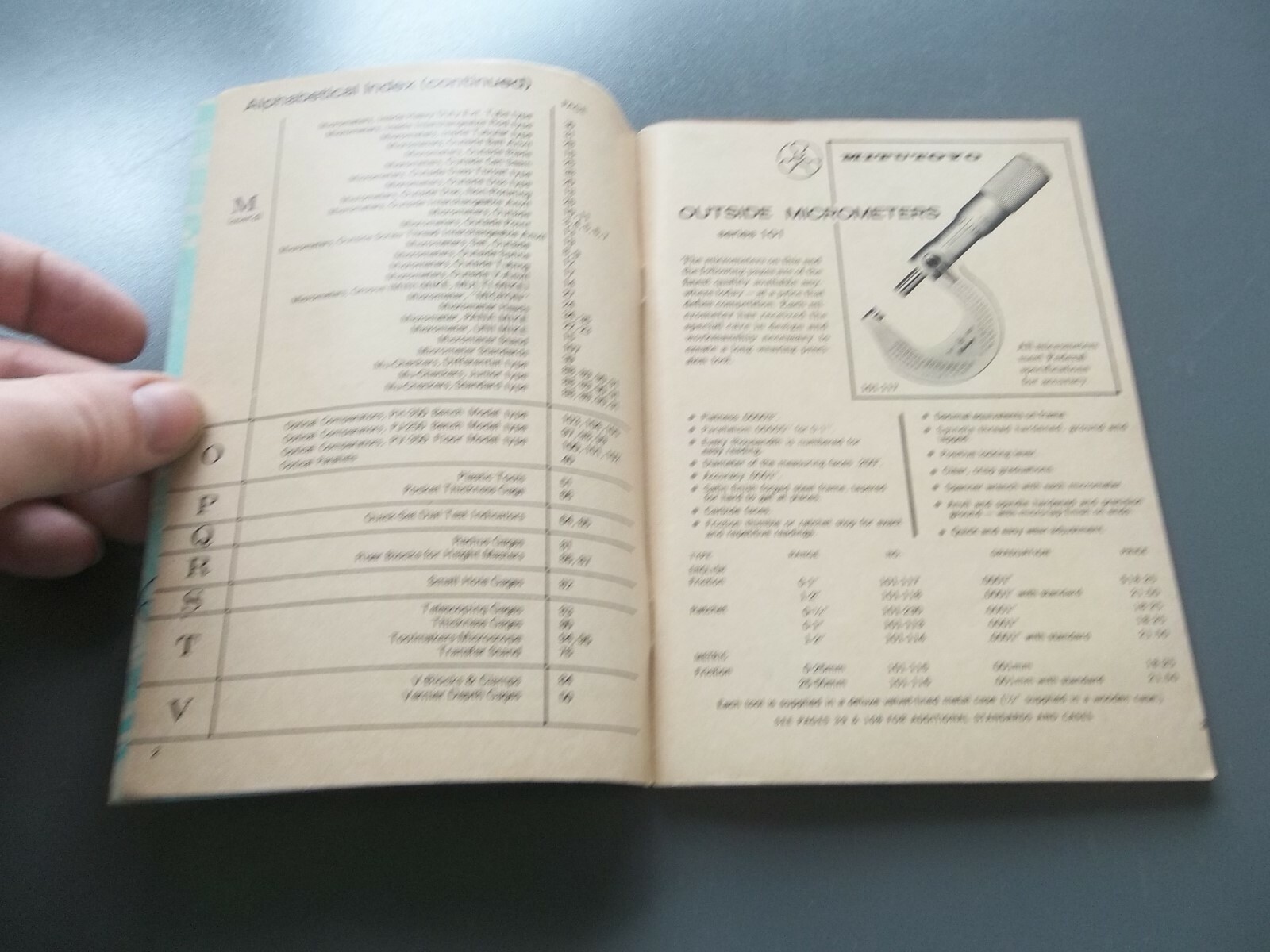 1969 MITUTOYO MEASURING INSTRUMENTS CATALOG 550 micrometer calipers | eBay