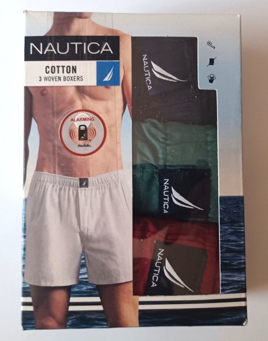 Nautica Cotton Boxers Large Men's 3 Pack Multi-Color for sale online | eBay