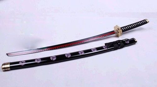 S0251 ANIME ONE PIECE RORONOA ZORO SHUSUI SWORD BLOOD RED FIRE FLAME ...