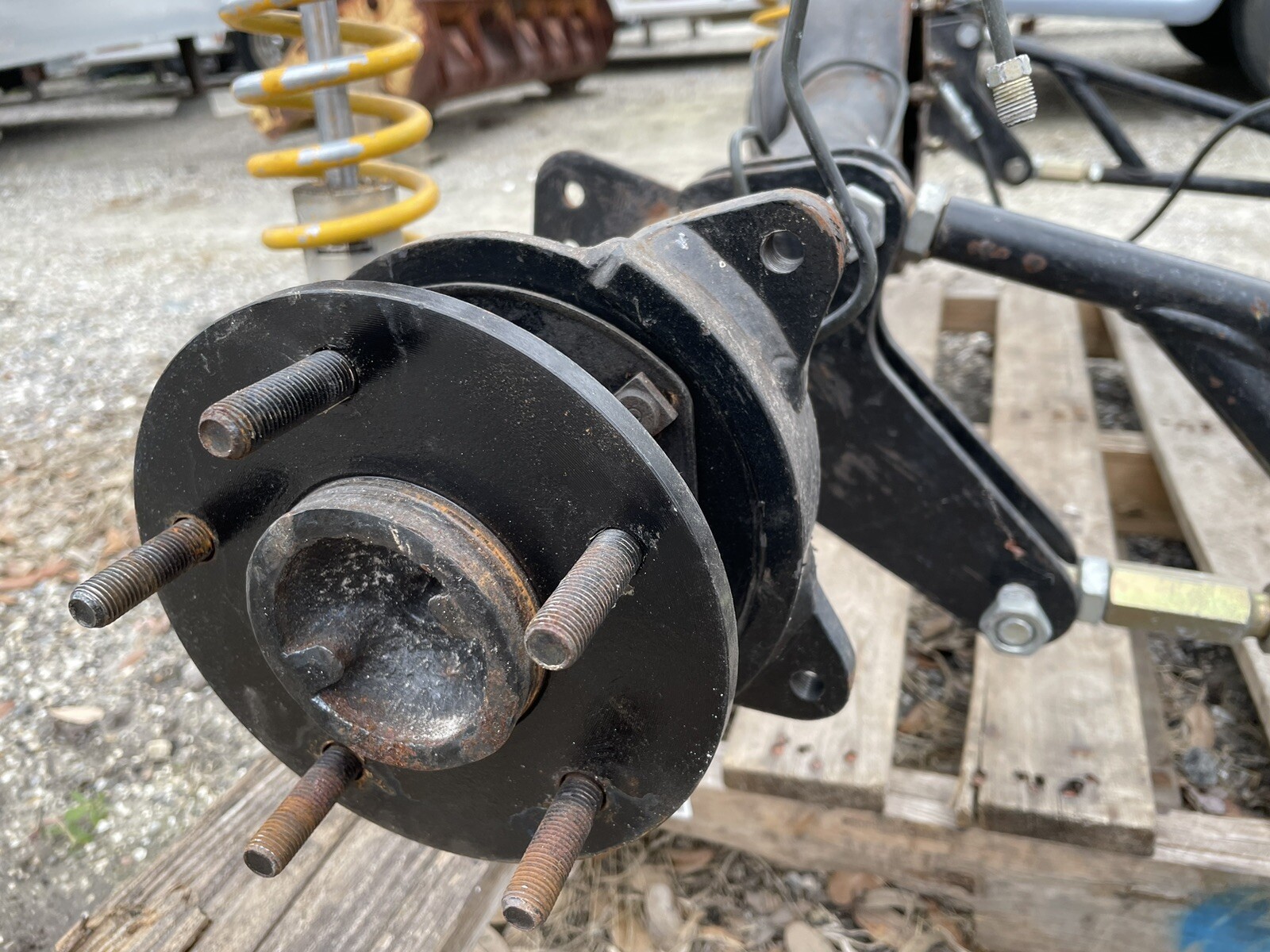 1962 Corvette Gasser rearend w/ladder bars, coil overs, frame clip ALL ...