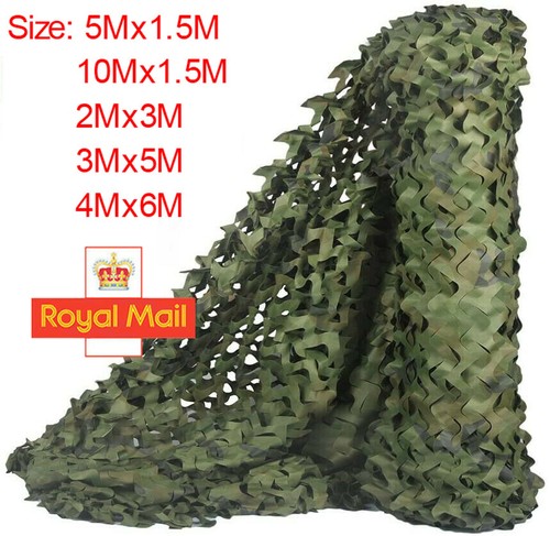 4X6M Heavy Duty Army Camouflage Net Camo Netting Cover Outdoor Woodland ...