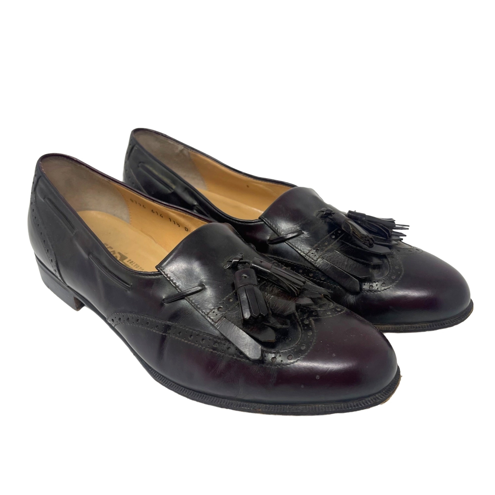Salvatore Ferragamo mens Vintage wing tip oxfords US … - Gem