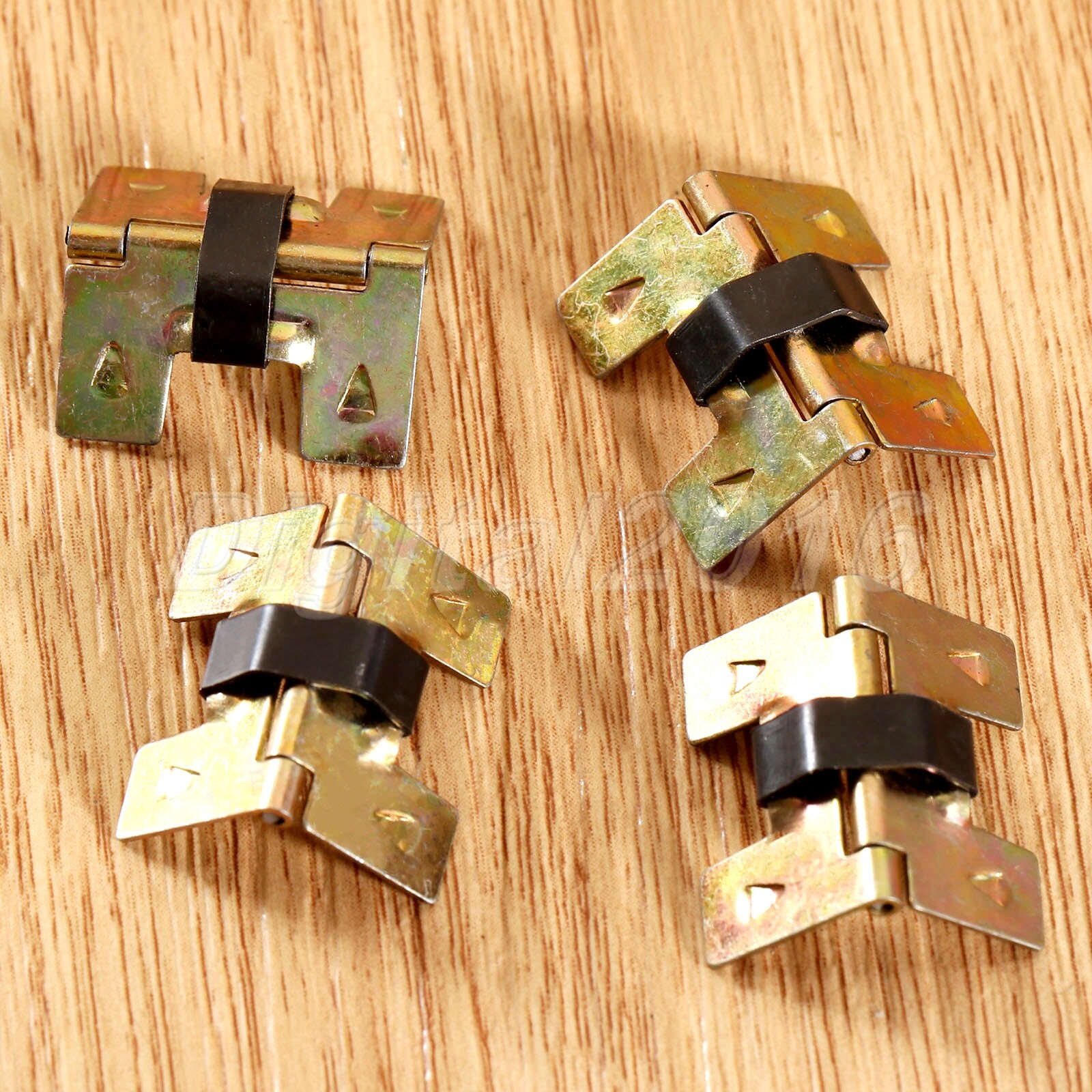 Golden Mini Spring Hinges Jewelry Box Decorative Furniture Door Cabinet ...