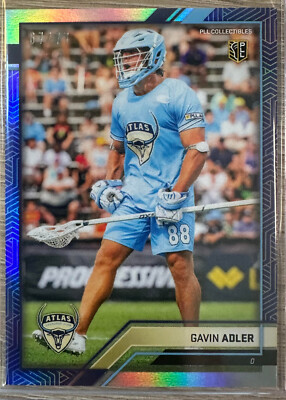 2023 PREMIER LACROSSE LEAGUE PLL SNAPSHOT GAVIN ADLER SP BLUE PARALLEL ...