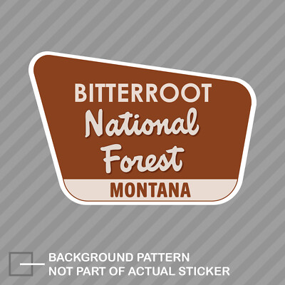 Bitterroot National Forest Montana mt Sticker montana mt explore hike ...