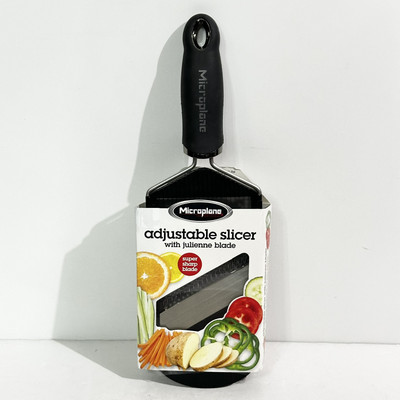 Microplane Adjustable Slicer Straight & Julienne Food Mandolin Slicer ...