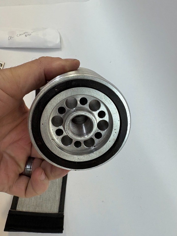 Harley billet oil filter extension cooler LooK | eBay