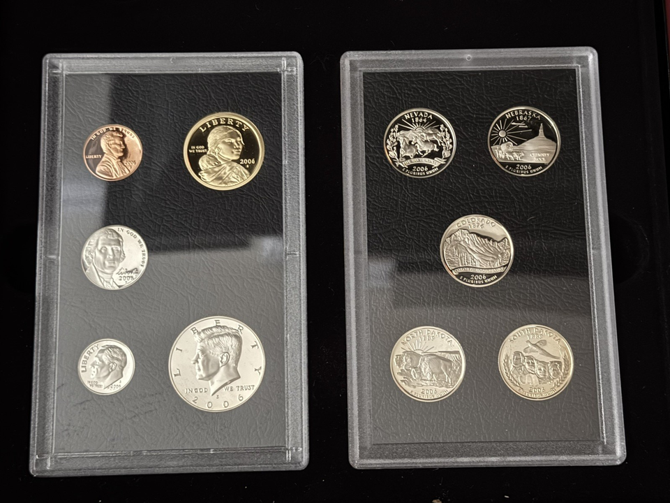 2006 US Mint American Legacy Collection Proof Set 2 Silver Dollars OGP ...