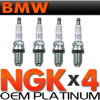 4-PC BMW & Mini Cooper Spark Plug Set NGK OE DOUBLE PLATINUM 318 M42 ...