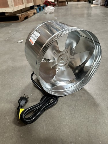 10” In-Line Duct Fan 1100 CFM Booster Intake Exhaust Ventilation ...