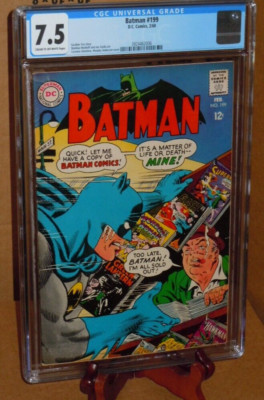 BATMAN #199 CGC 7.5 DC Comics 1968 💎💀 | eBay