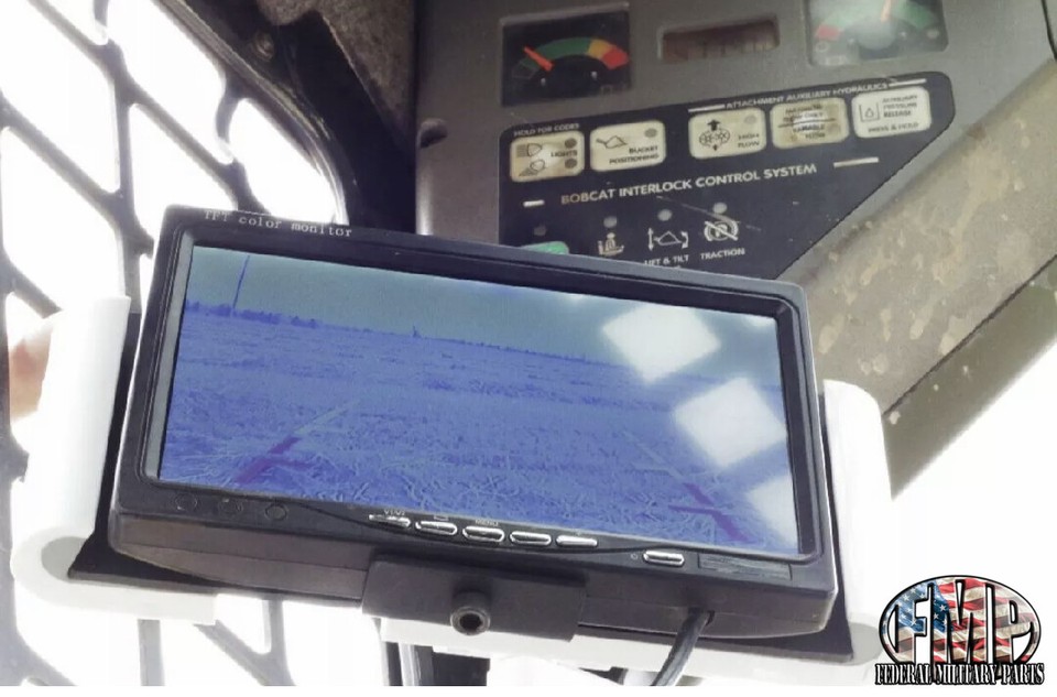 SKID STEER BOBCAT Backup Camera + Monitor 12V 24V SKIDSTEER - NO ...
