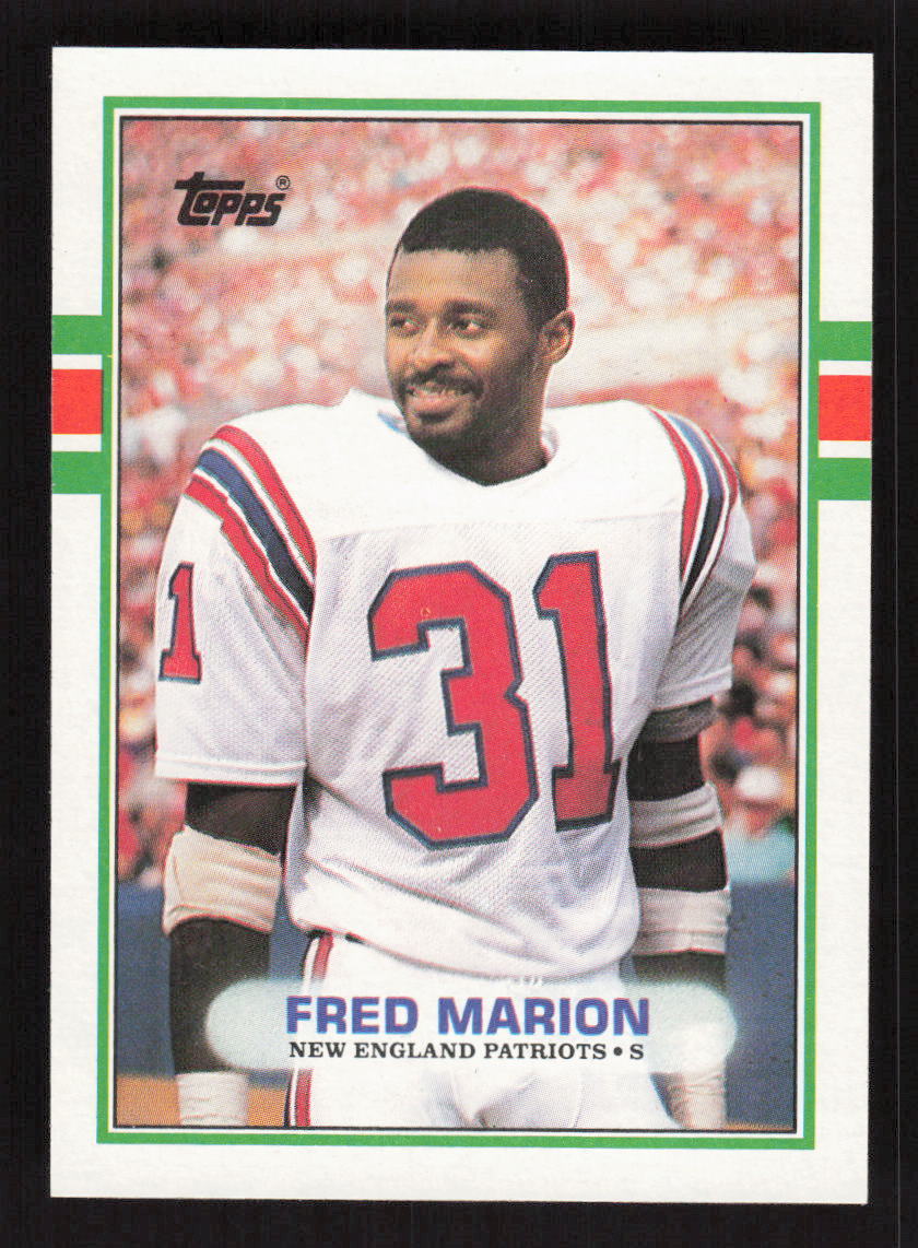 1989 Topps #197a Fred Marion New England Patriots | eBay