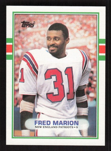1989 Topps #197a Fred Marion New England Patriots | eBay