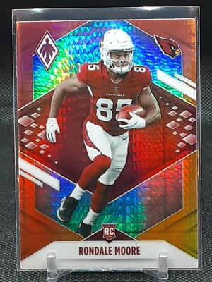 RONDALE MOORE 2021 PHOENIX FIRE BURST ROOKIE CARDINALS PURDUE ...
