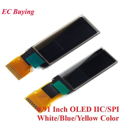 5pcs 0.91" inch OLED Display Screen Module 128x32 White Blue Yellow ...