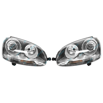 Xenon HID Projector HeadLights PAIR LH+RH For VW Golf Mk5 V 2006~2009 ...