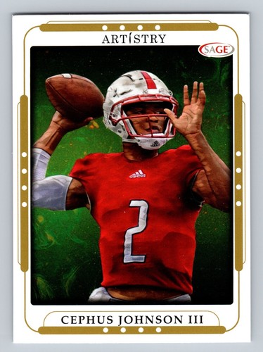 Cephus Johnson 2023 SAGE Artistry Gold #21 Southeastern Louisiana Lions ...