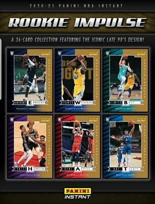 2020-21 Panini Instant NBA Basketball Rookie Impulse 36 Card Set SP 1/ ...