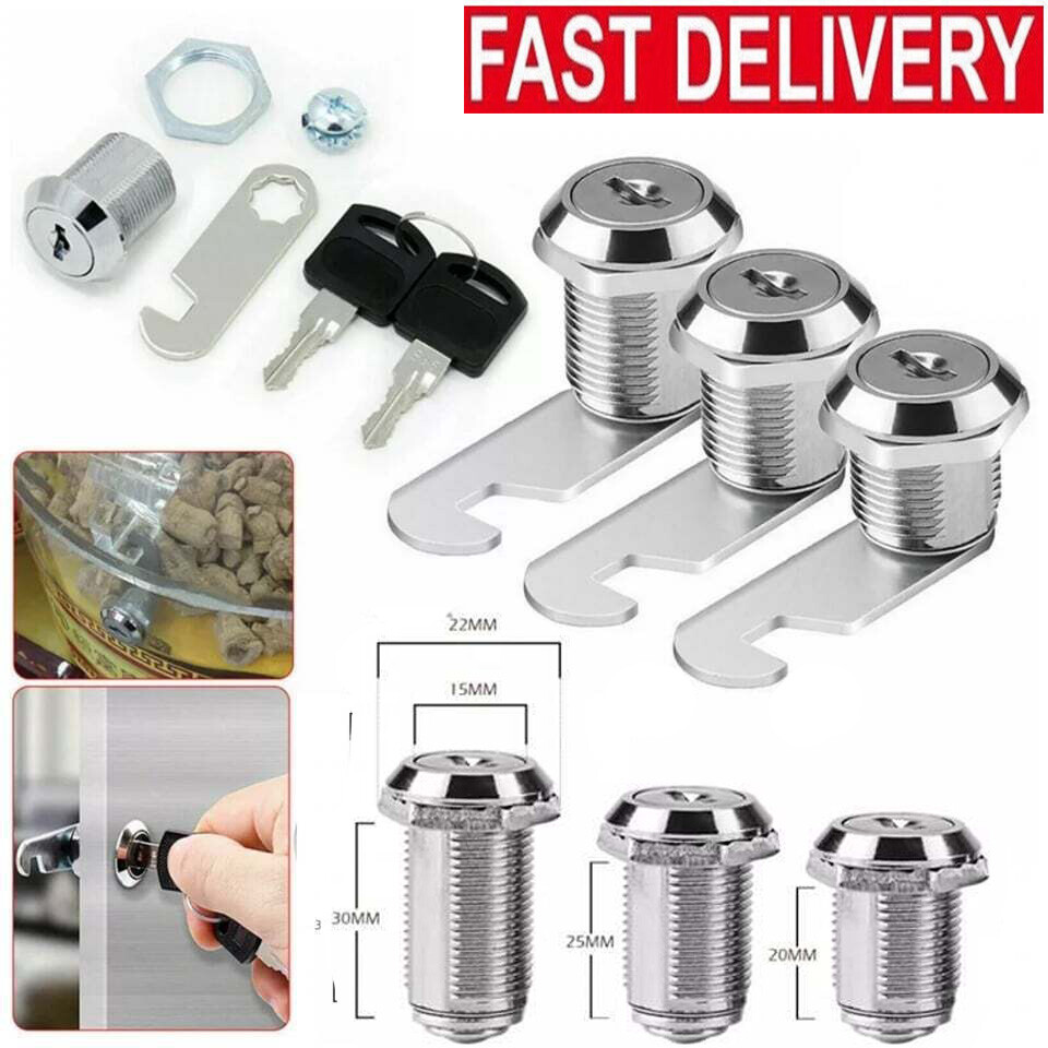 Universal Cam Lock Cabinet Keyed Cam Lock RV Door Kitchen Drawer Short ...